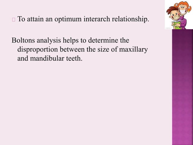 Model analysis - Bolton's Analysis | PPTX