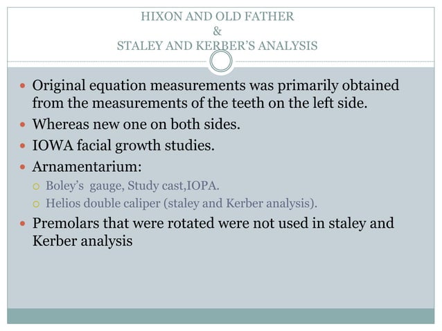 Model analysis in orthodontics | PPTX