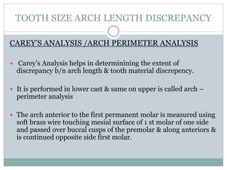 Model analysis in orthodontics | PPTX