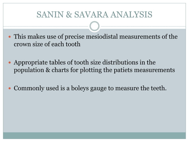 Model analysis in orthodontics | PPTX
