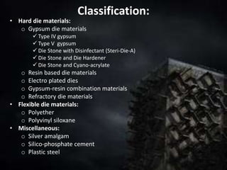 Model and die materials | PPTX