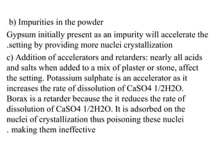 Model and die materials المحاضرة الرابعة | PPT