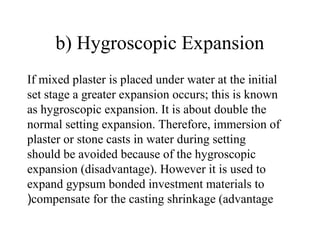 Model and die materials المحاضرة الرابعة | PPT