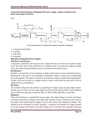 Solved MSBTE Sample Paper Basic Electonics (EJ2I) | PDF