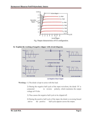 Solved MSBTE Sample Paper Basic Electonics (EJ2I) | PDF