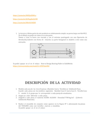 Modelar ensamblar Piezas con Solidworks TUTORIAL.pdf