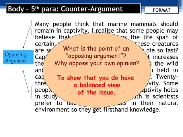 Argumentative Essay - format and Language use | PPT | Free Download