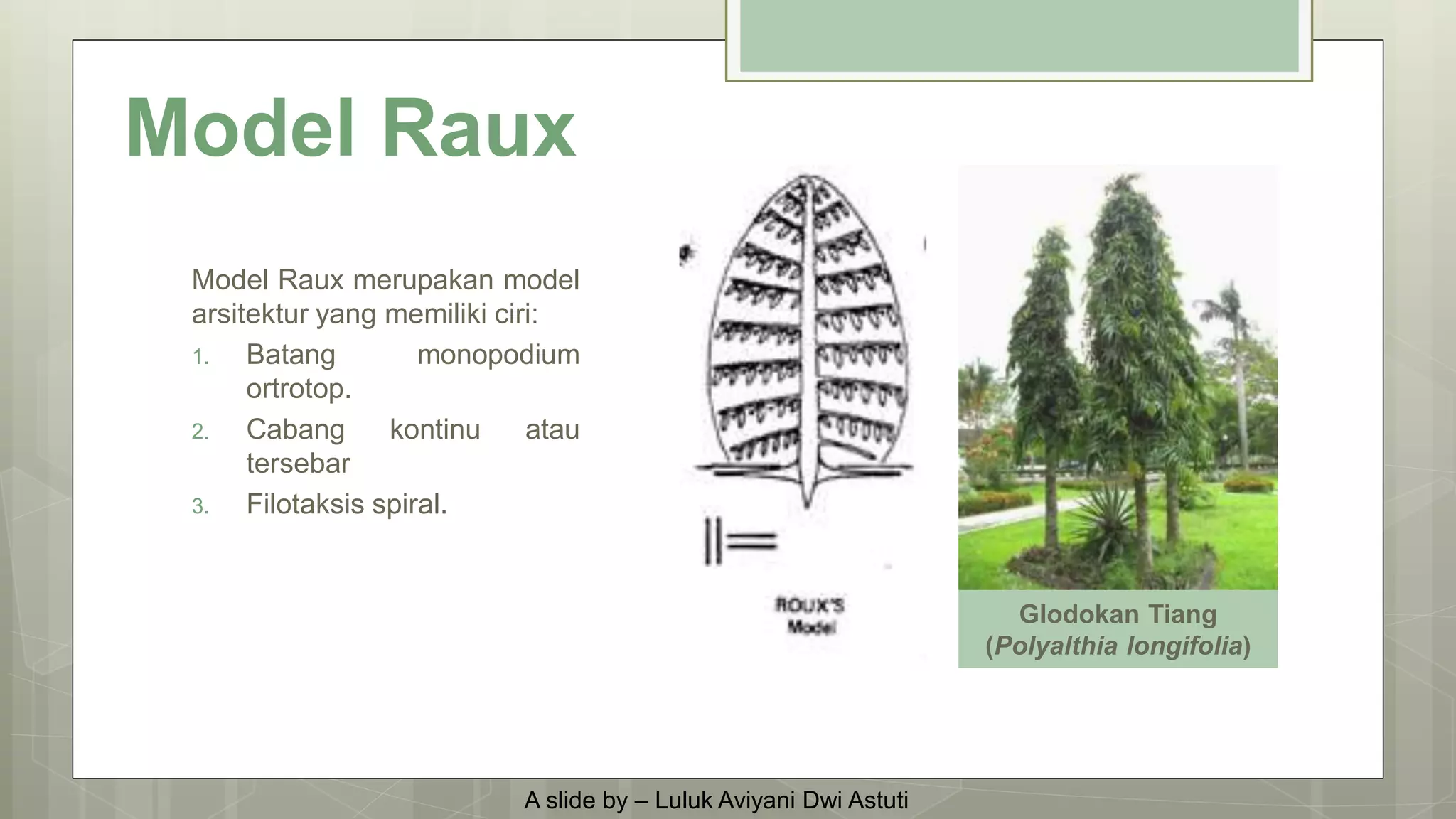 Model Arsitektur Pohon | PPTX