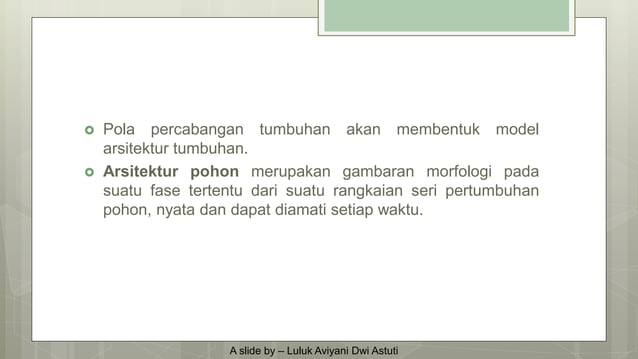 Model Arsitektur Pohon | PPTX