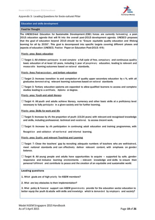 Model asem singapore 2015 handbook | DOCX