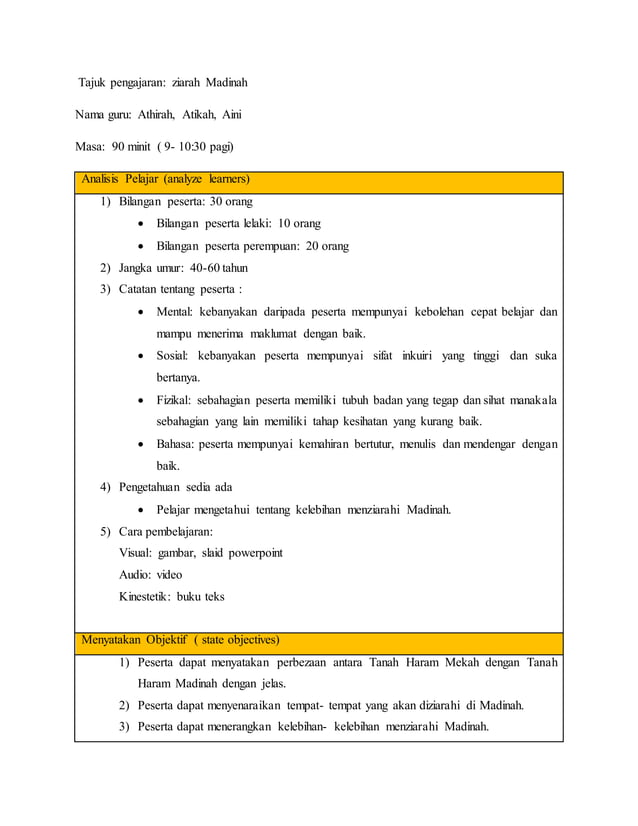 contoh Model assure dalam RPH | DOCX