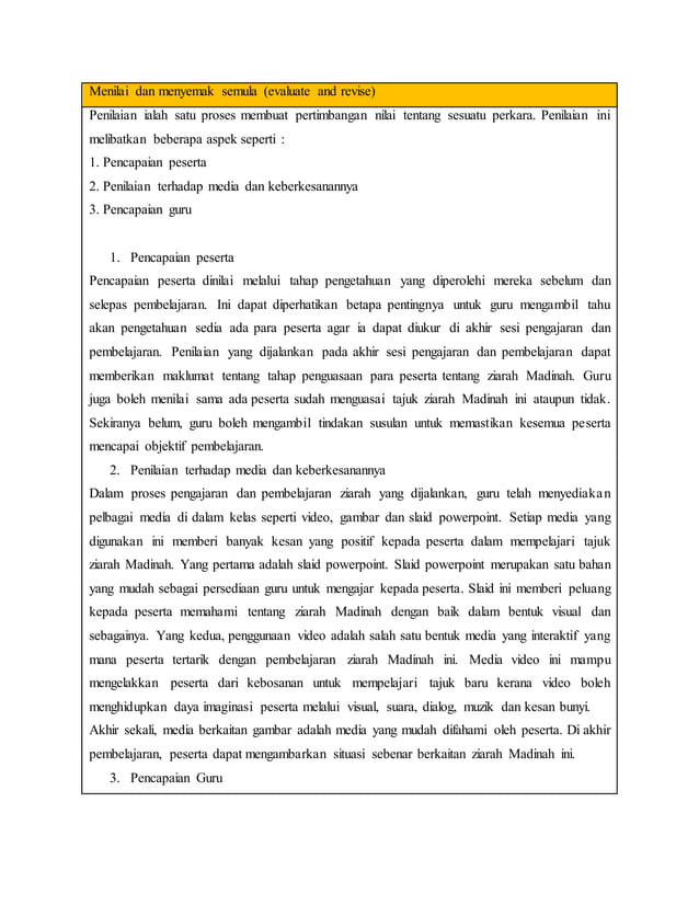 contoh Model assure dalam RPH | DOCX