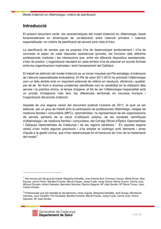 Model atencio oftalmologia i criteris de planificació | PDF