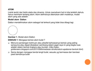 Model atom kls 9 | PPTX