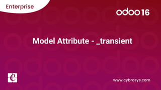 Model Attribute - _transient | PPTX