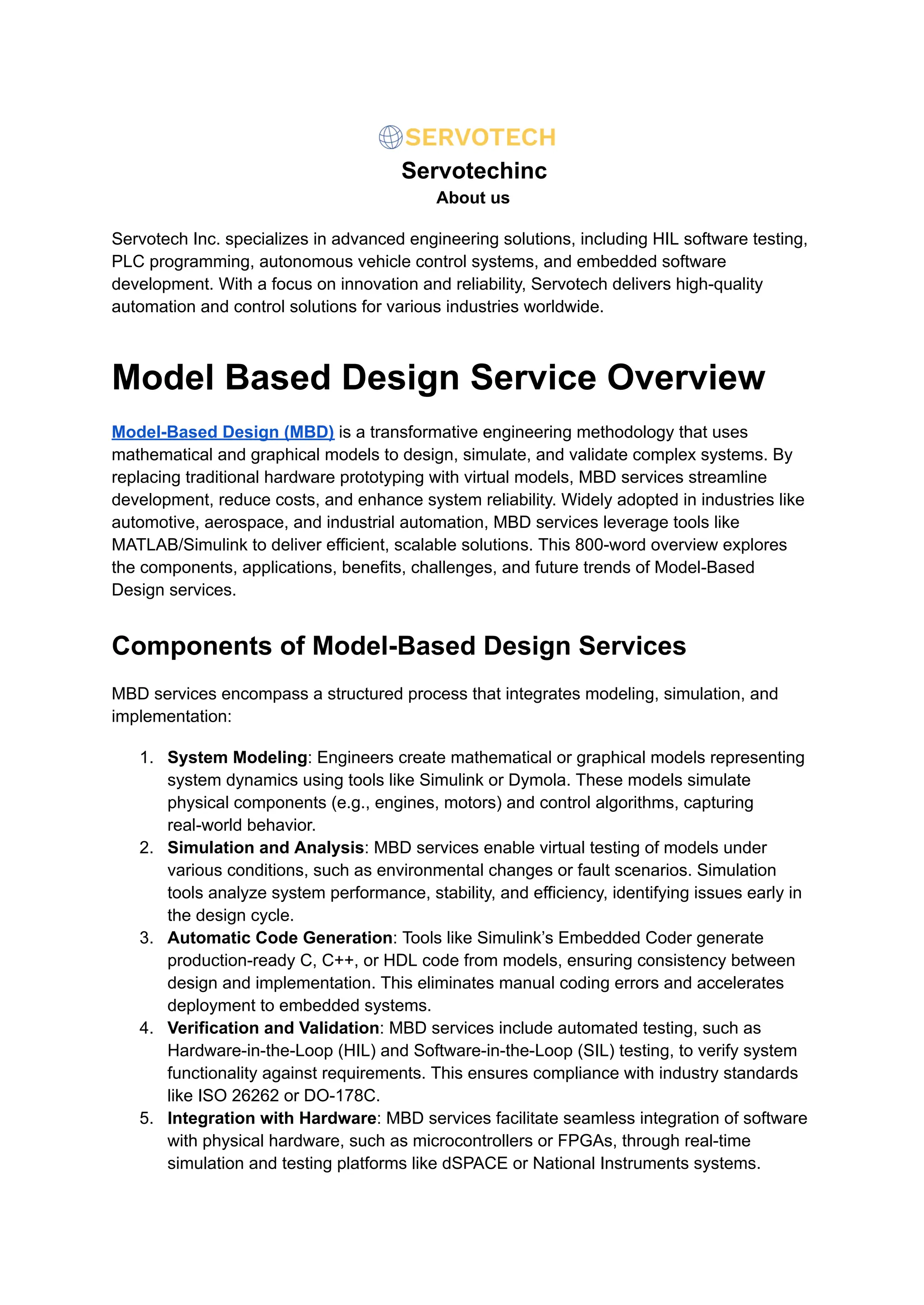 Model Based Design Service Overview .pdf