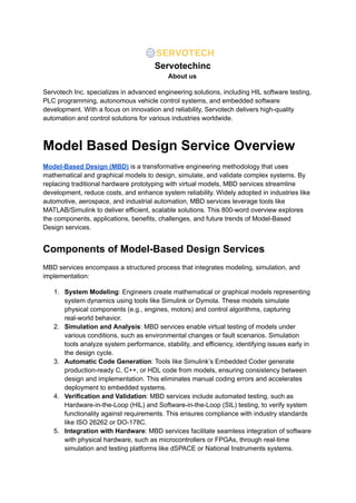 Model Based Design Service Overview .pdf