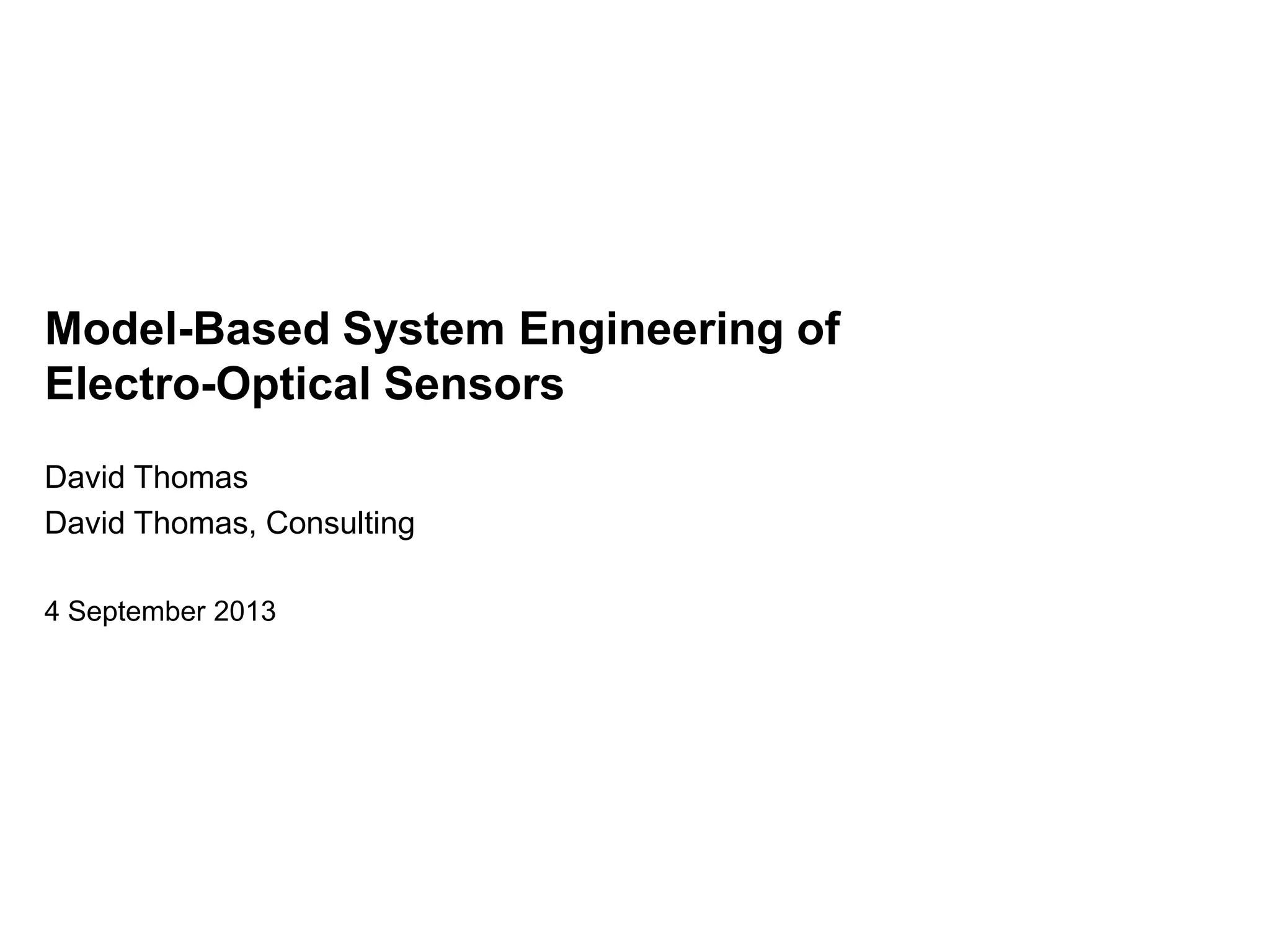 Model Based Engineering Tutorial Thomas Consulting 4 Sep13 1 Ppt