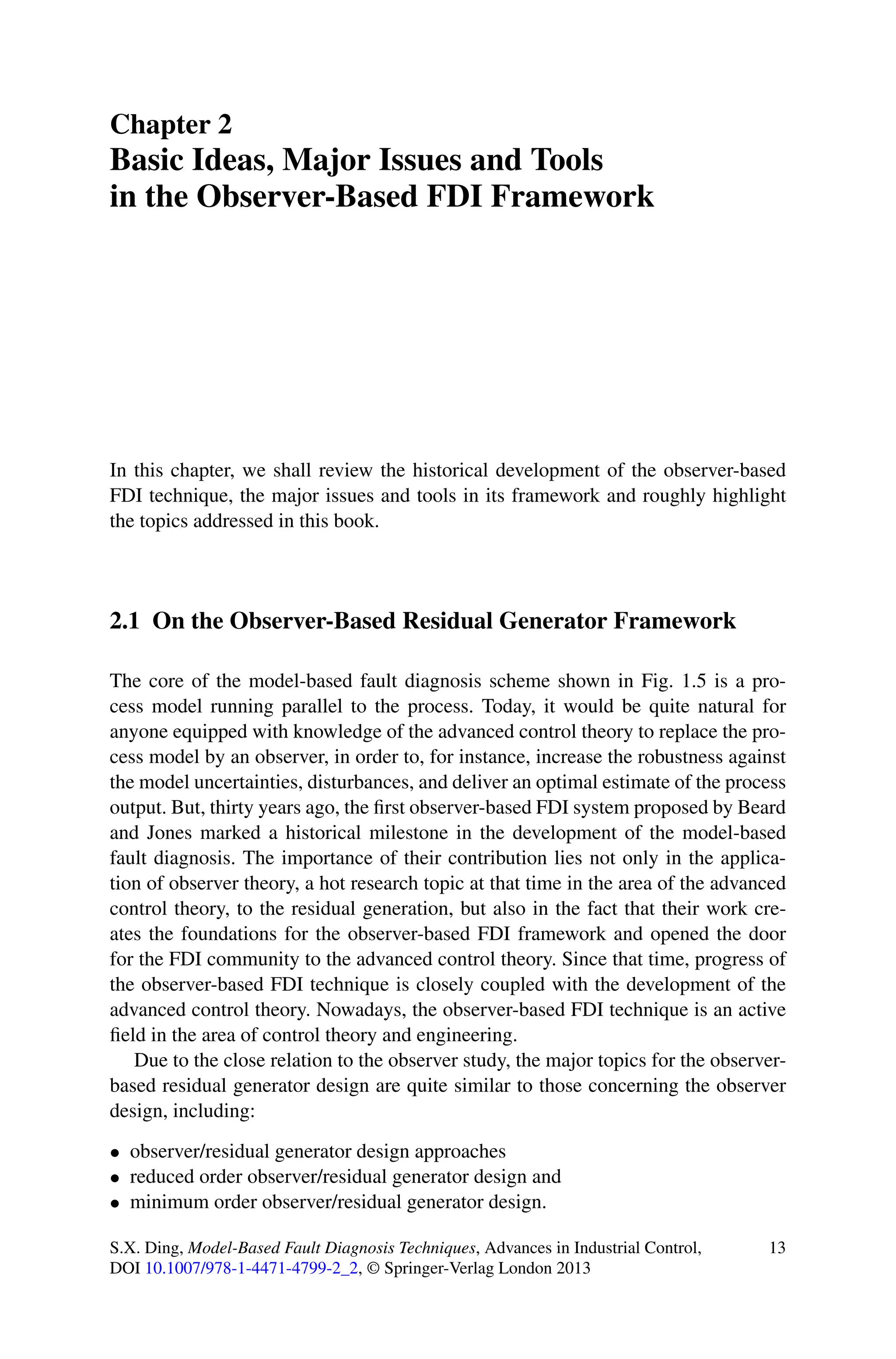 Model based fault diagnosis techniques 2e | PDF