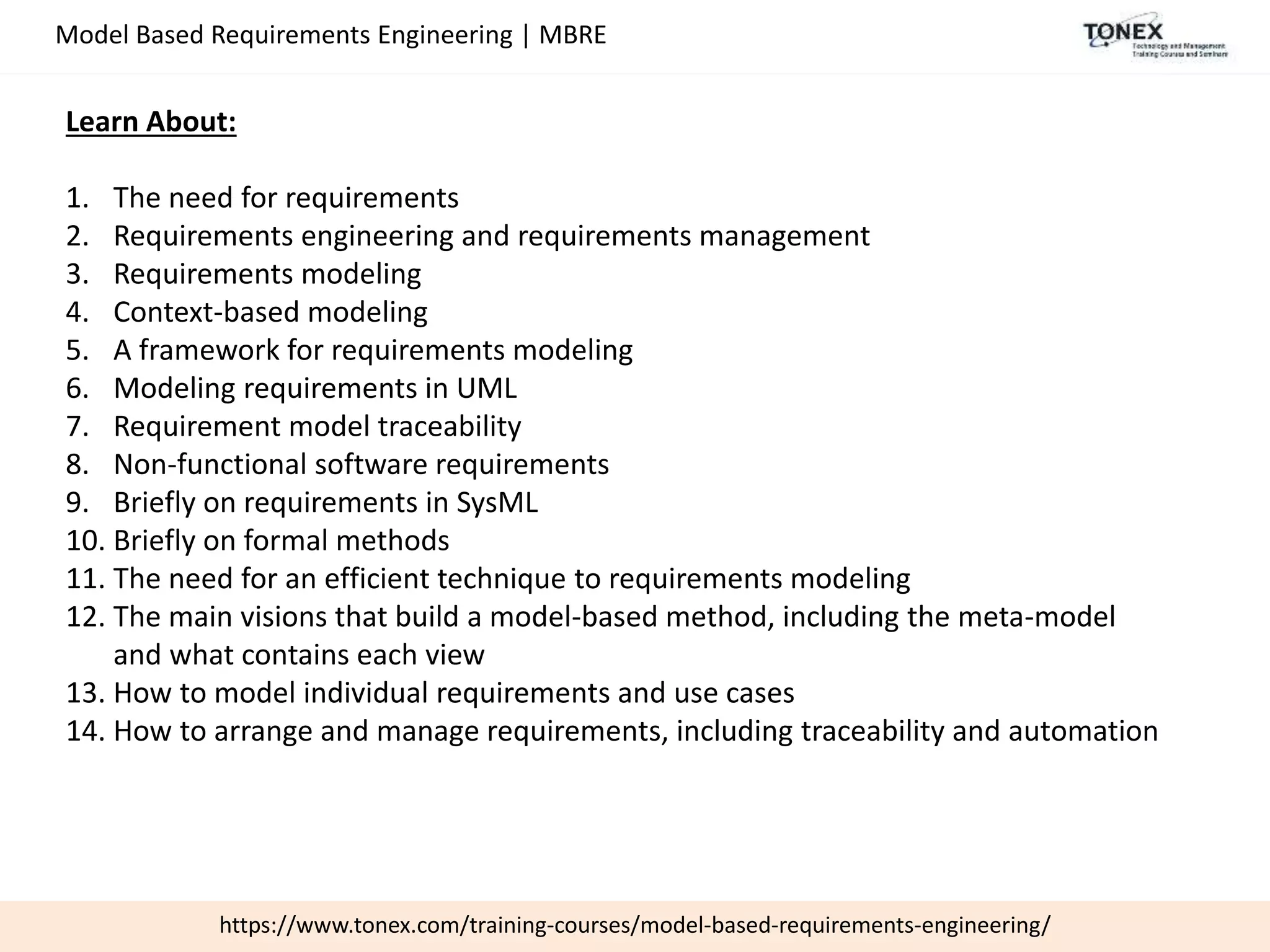 Model Based Requirements Engineering (MBRE) | PPT