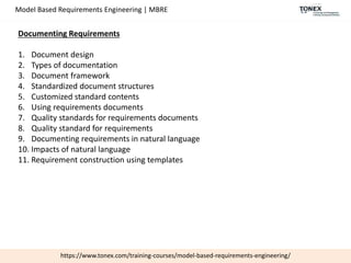 Model Based Requirements Engineering (MBRE) | PPT