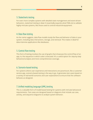 Model-Based Testing in The Test Automation | PDF