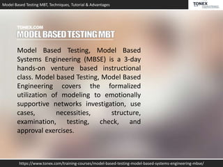 Model Based Testing (MBT) Course, Tutorial, Techniques and Advantages ...