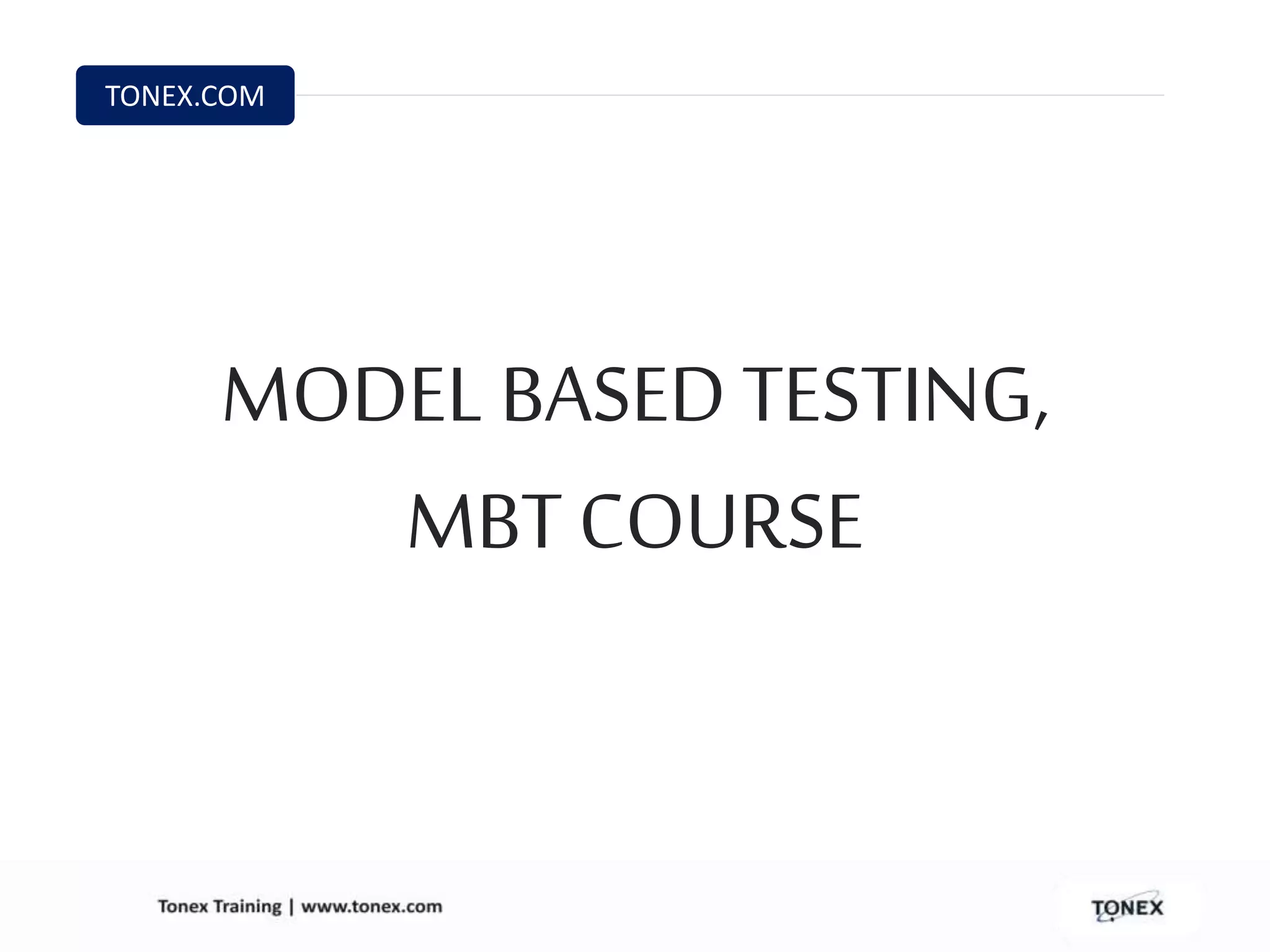 MBT, Model Based Testing, Model Based Systems Engineering (MBSE) | PPTX