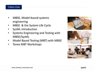 MBT, Model Based Testing, Model Based Systems Engineering (MBSE) | PPTX
