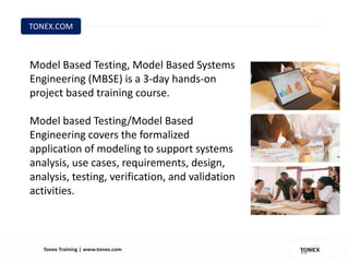 MBT, Model Based Testing, Model Based Systems Engineering (MBSE) | PPTX