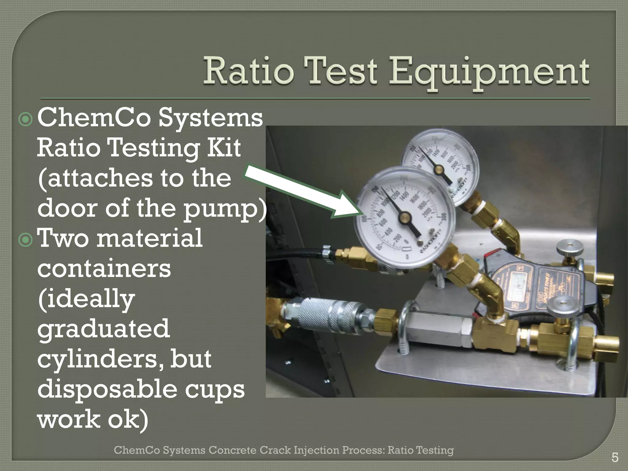 ChemCo Systems Model B Pressure Ratio Test | PDF