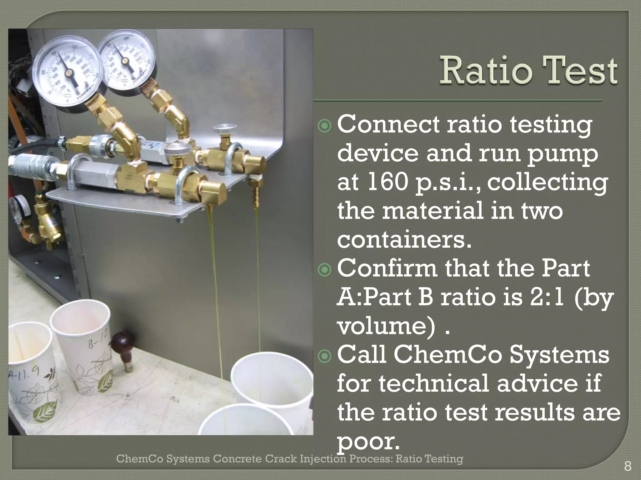 ChemCo Systems Model B Pressure Ratio Test | PDF