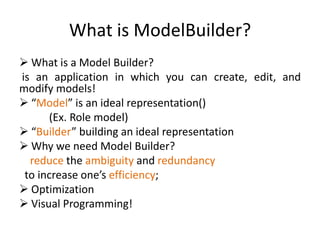 Model builder in arcgis | PPTX | Technology & Computing