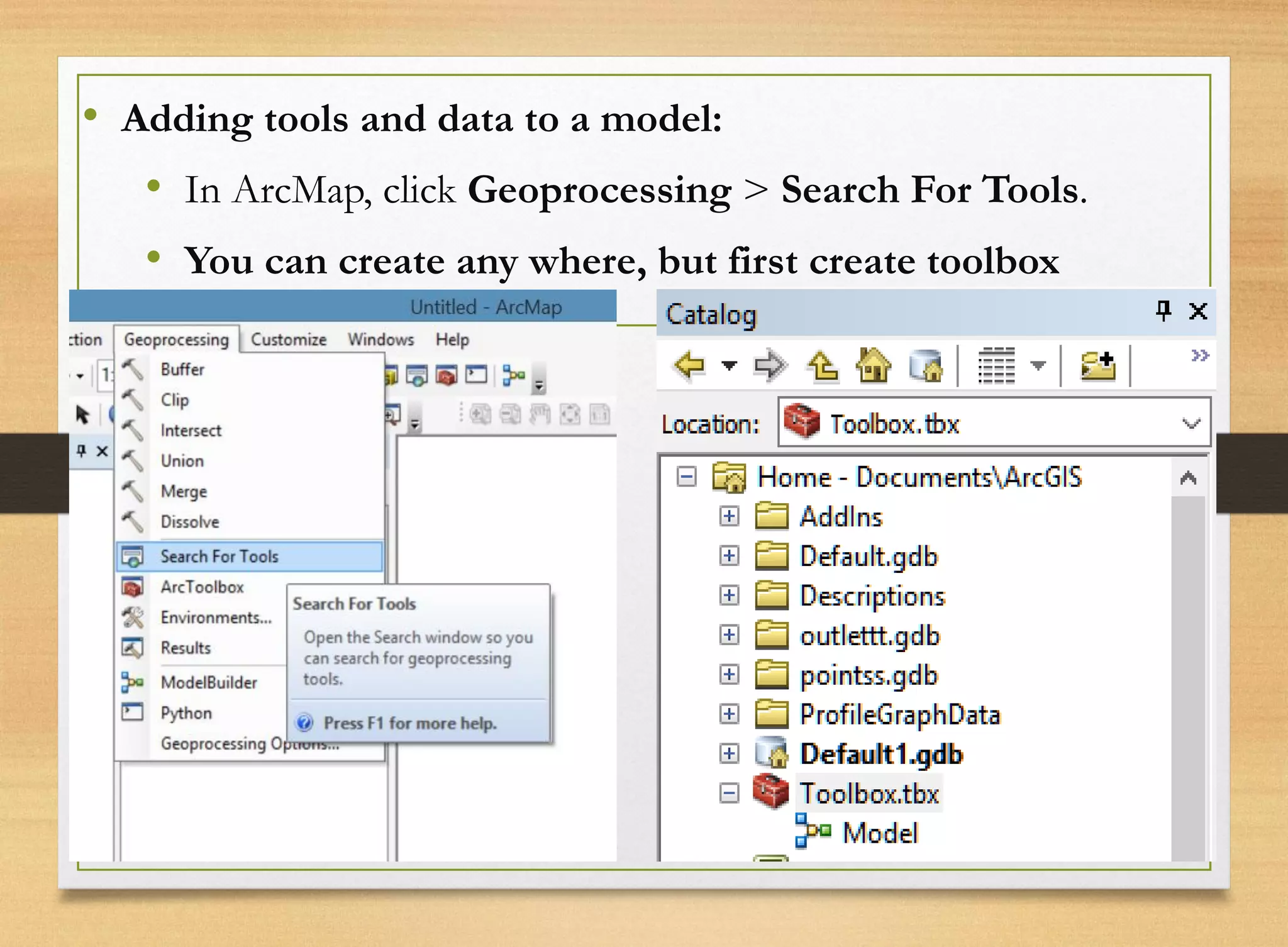 Model builder in_arcgis | PPT