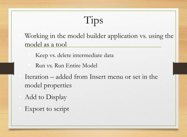 Model builder in_arcgis | PPT