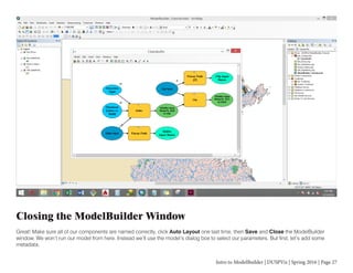 Intro to ArcGIS ModelBuilder | PDF