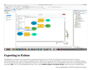 Intro to ArcGIS ModelBuilder | PDF