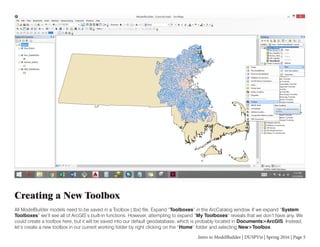 Intro to ArcGIS ModelBuilder | PDF