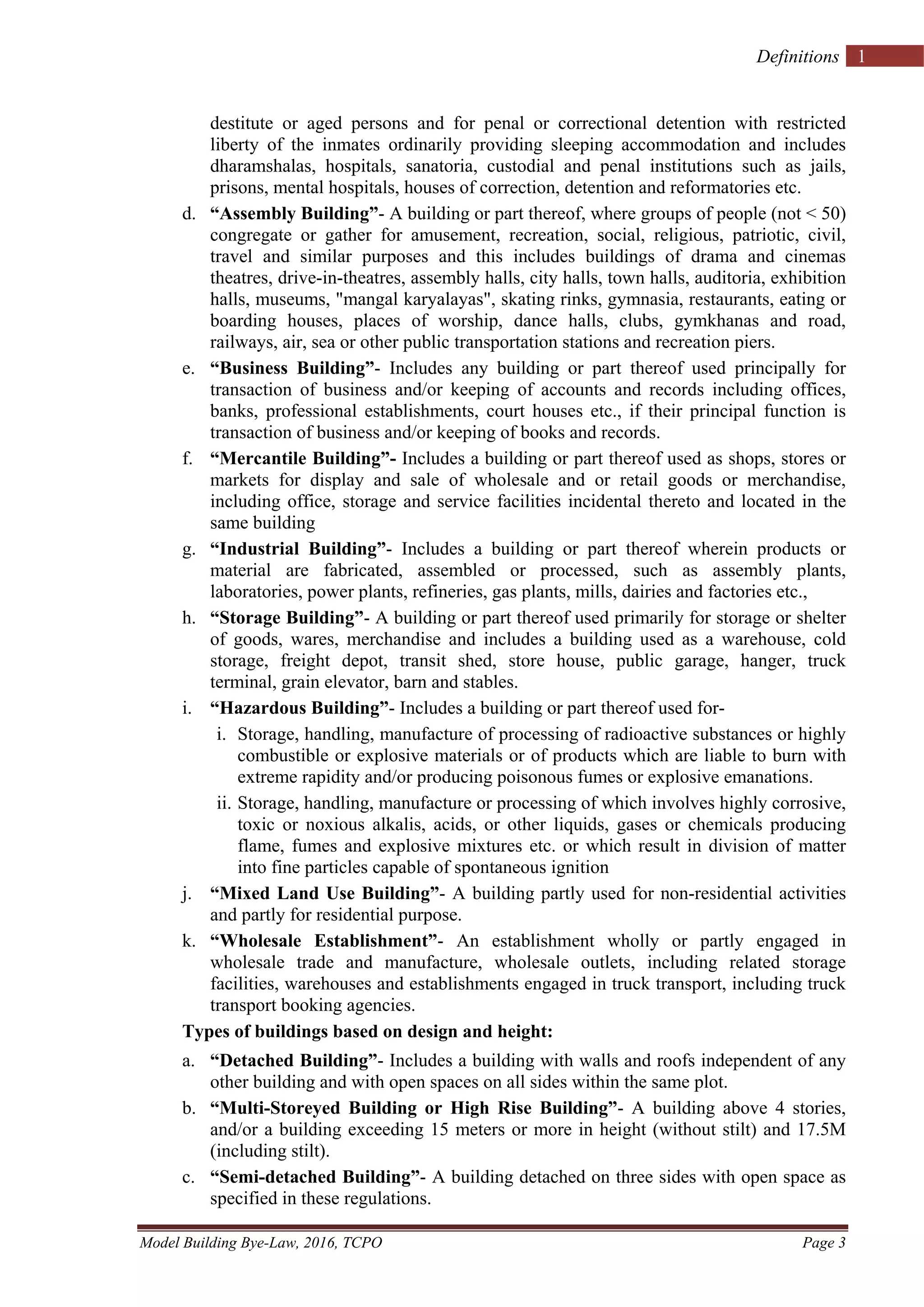 Model building bye laws 2016 | PDF