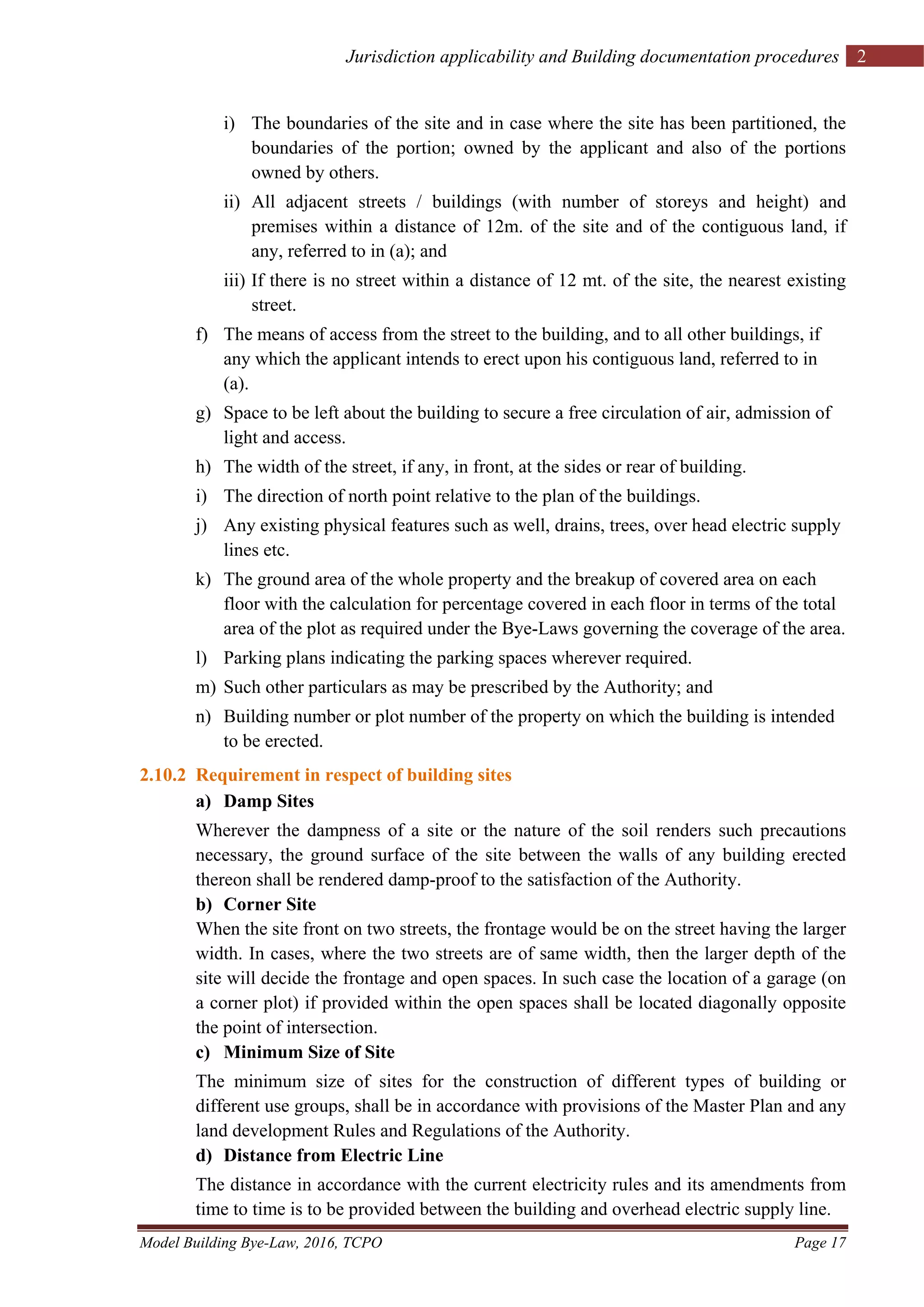 Model building bye laws 2016 | PDF
