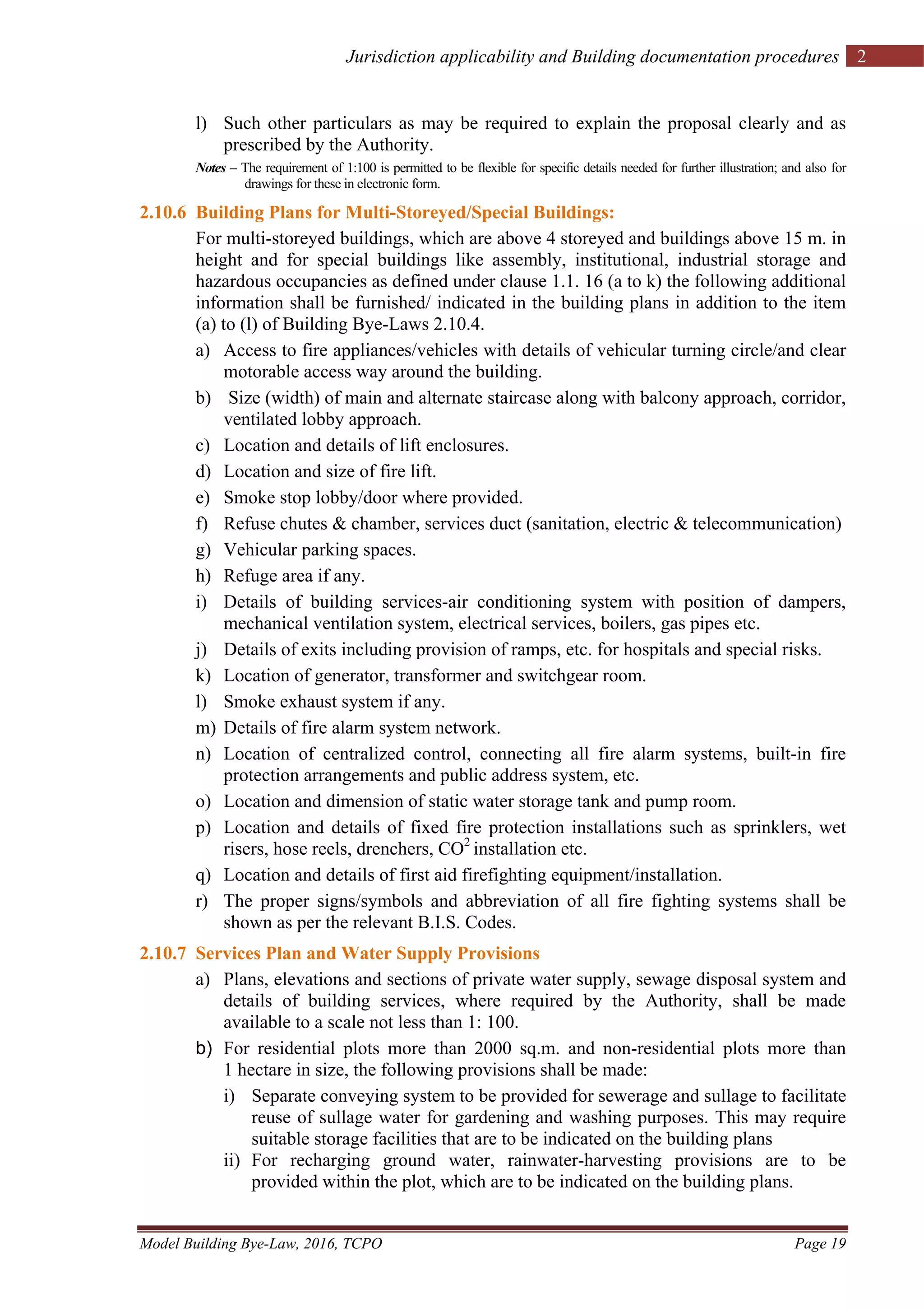 Model building bye laws 2016 | PDF