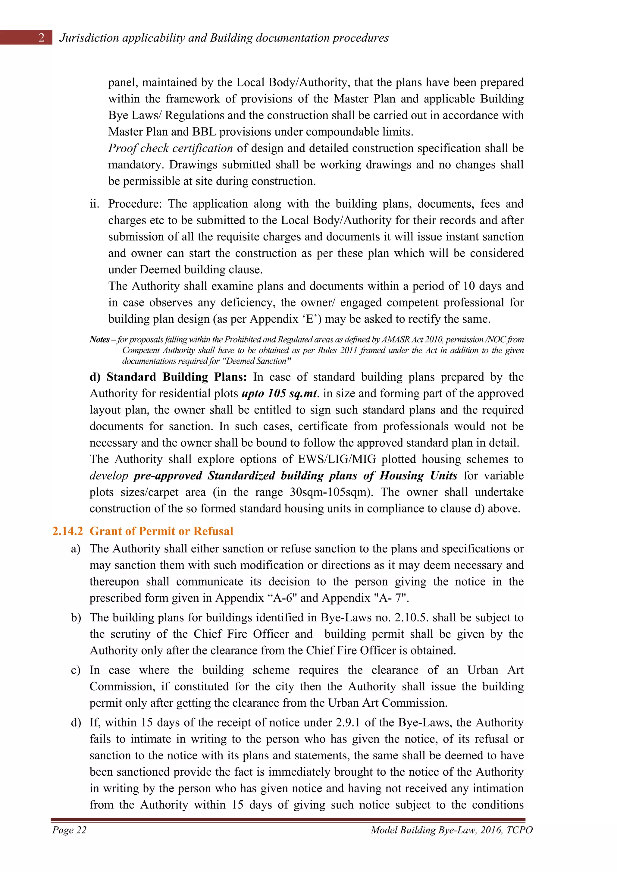 Model building bye laws 2016 | PDF