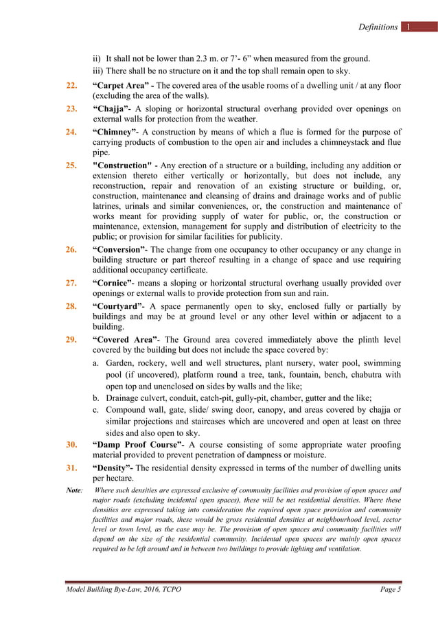 Model building bye laws 2016 | PDF