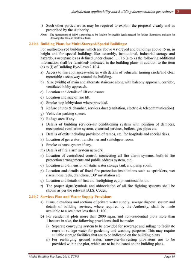 Model building bye laws 2016 | PDF