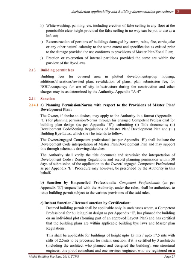 Model building bye laws 2016 | PDF