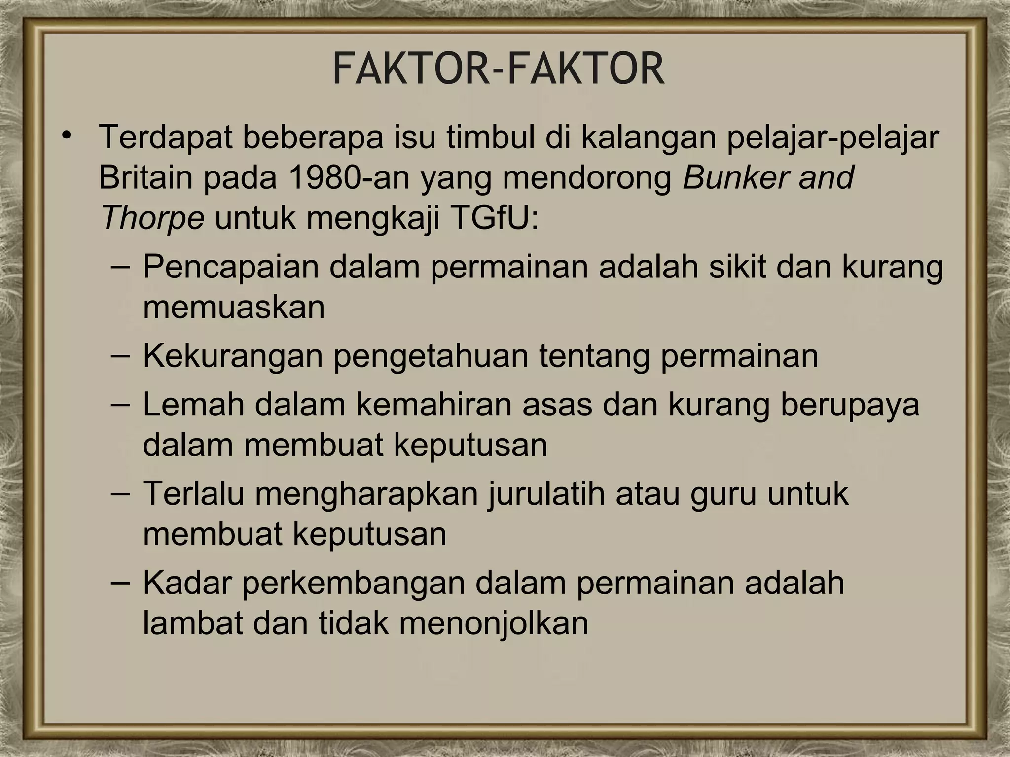 Model bunker & thorpe | PPT