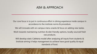 Model cafeteria iit roorkee | PPTX