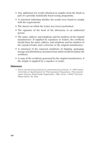WHO Guidance on Model Certificate of Analysis (COA) | PDF