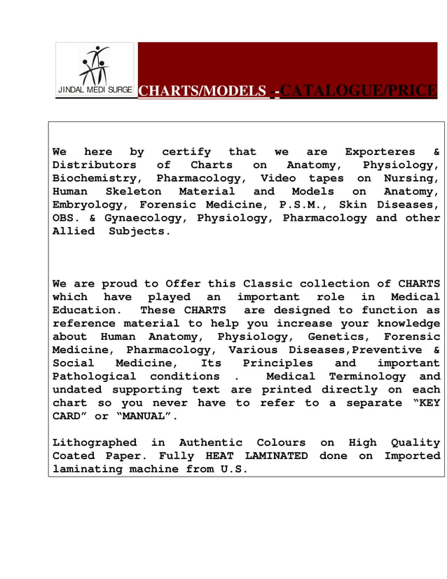 Medical Models & Charts | PDF