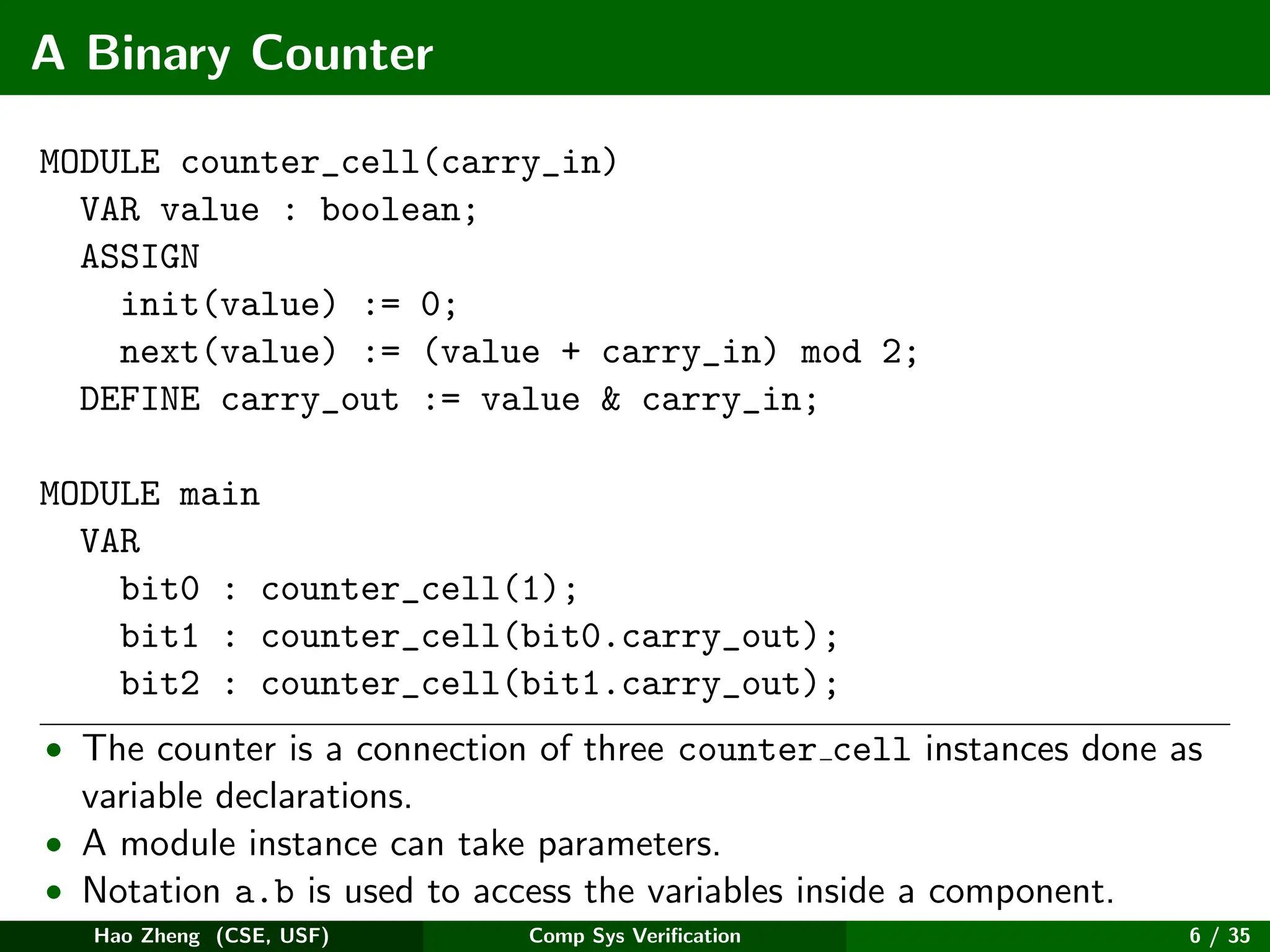 Model Checker NuSMV - Hao Zhang - University of Florida.pdf